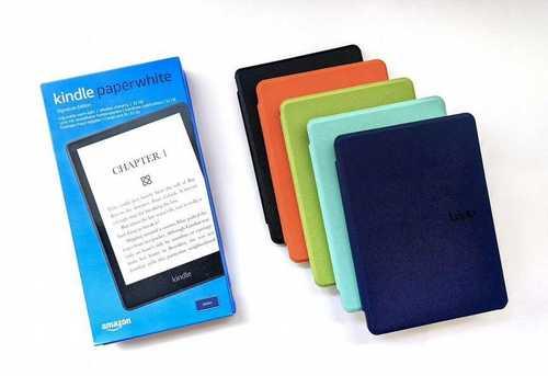 Kindle Paperwhite Signature 5 32GB синяя + чехол