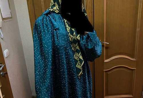 Платье весна/лето мусульманское в горошек