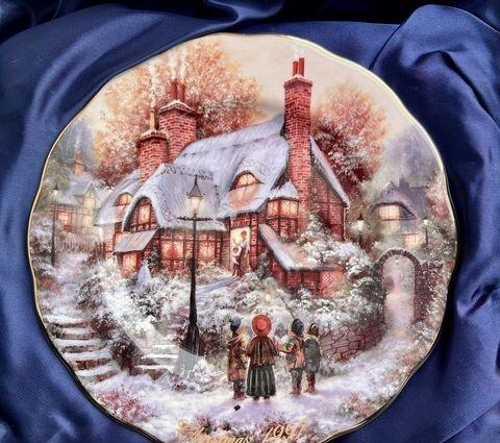 Royal Doulton. Рождественская фарфоровая тарелка