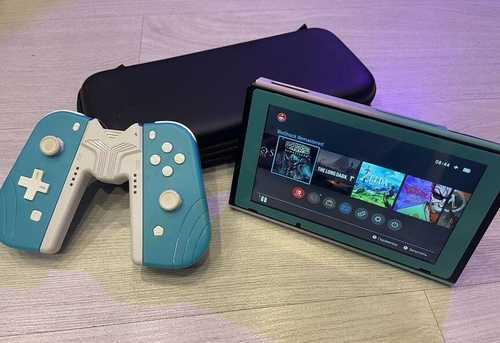 Чипованный Nintendo Switch REV2 + Чип+Чехол