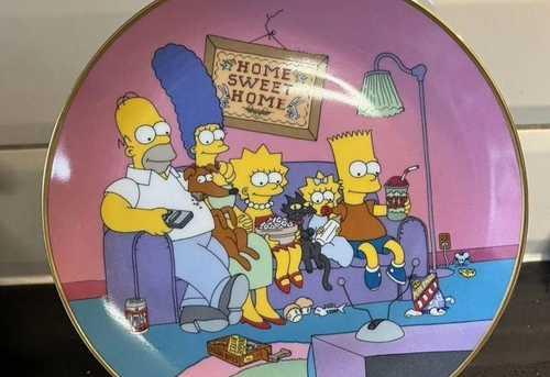 The Simpsons. Коллекционная тарелка.Фарфор.Винтаж