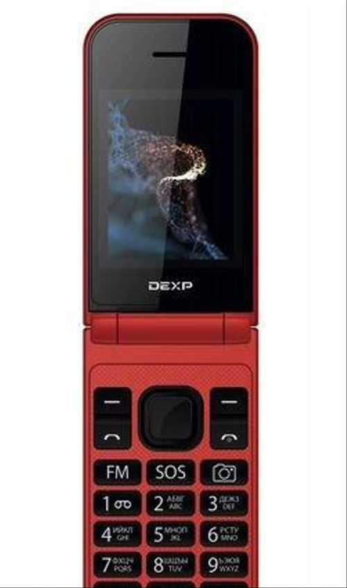 Сотовый телефон dexp V244 Dual Red 2.4"+1.44" 320x