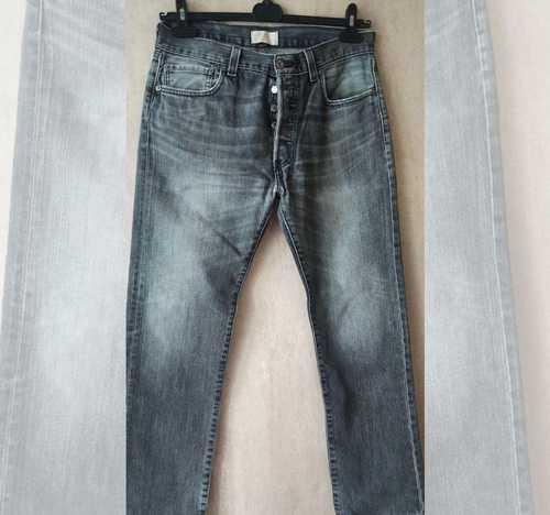 Мужские джинсы levis 501 серые W33L32