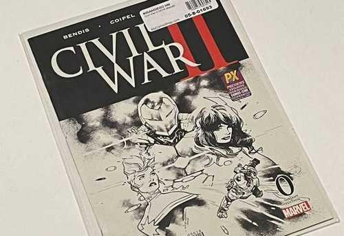 Комикс Marvel Civil War II #0 (2016г.) Variant Cov