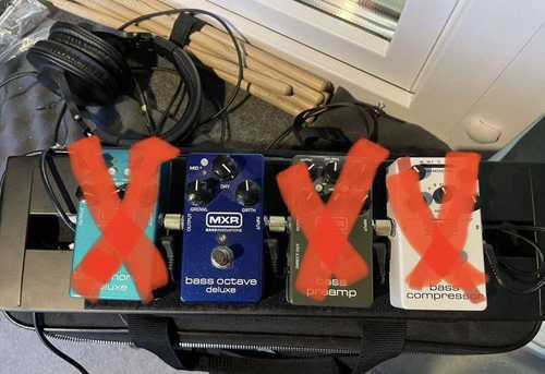 Кейс + педалборд для басгитары mxr педали