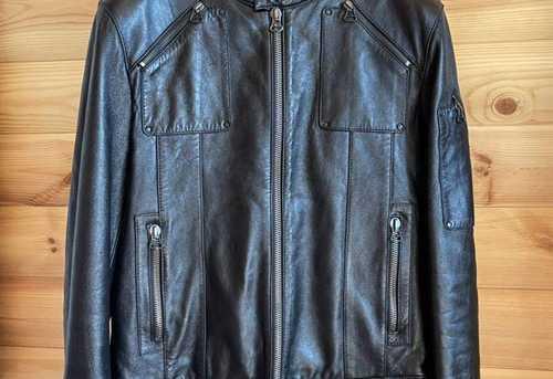 Кожаная куртка мужская Moschino (Италия)