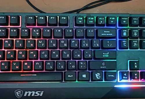Игровая клавиатуpа подсветка MSI Vigor GK30 ремонт