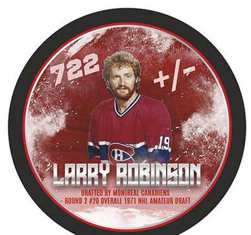 Шайба Игрок larry robinson №19 Монреаль 1-ст