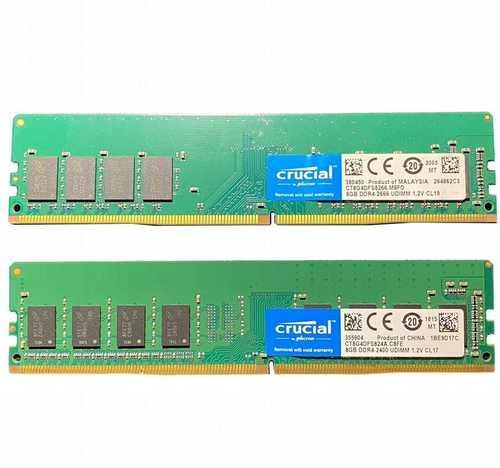 Оперативная память Crucial 16 gb DDR4