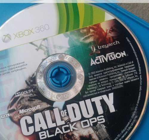 Лицензионный диск Call of Duty на xbox360