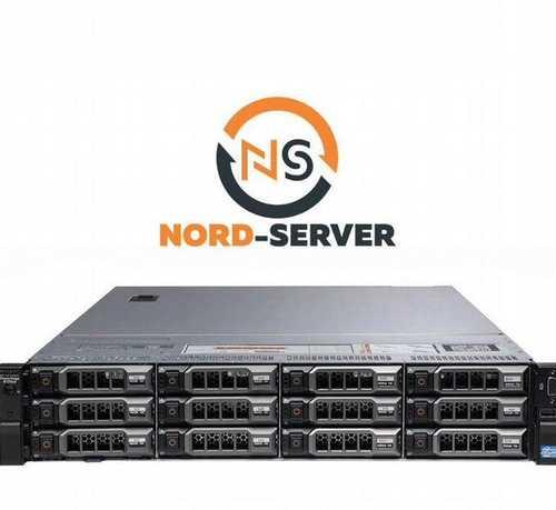 Сервер dell R720xd 12LFF 2x E5-2680 96GB 750W
