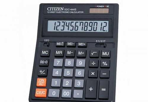 Новый калькулятор citizen SDC-444S, 12-разрядный