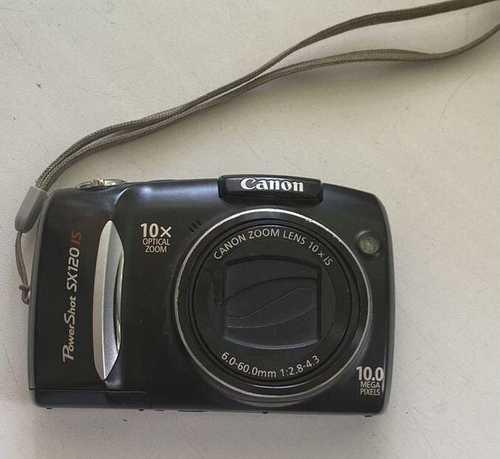 Компактный фотоаппарат canon powershot sx120 is