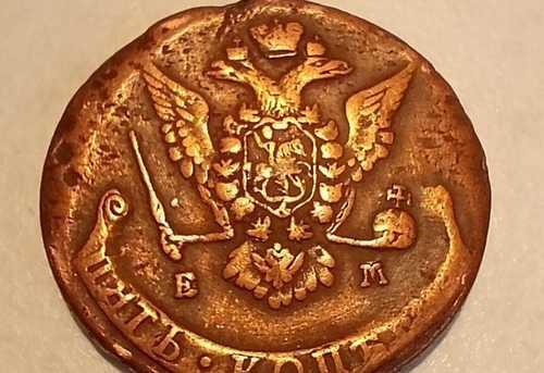 Монета 1771 Екатерина 2