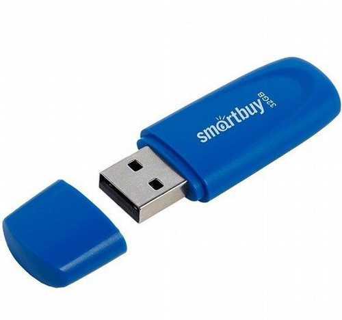 Флэш-диск USB 32 GB SmartBuy USB 2.0. Scout (синий