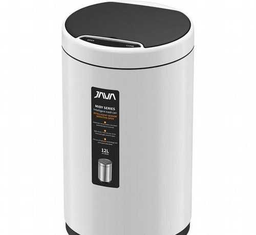 Ведро для мусора Java S-882-12W сенсорное Белое