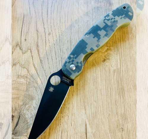 Нож Spyderco Military Camo Black