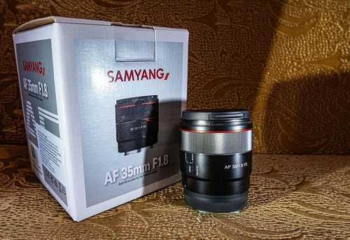 Samyang AF 35 mm f1.8 Sony FE новый