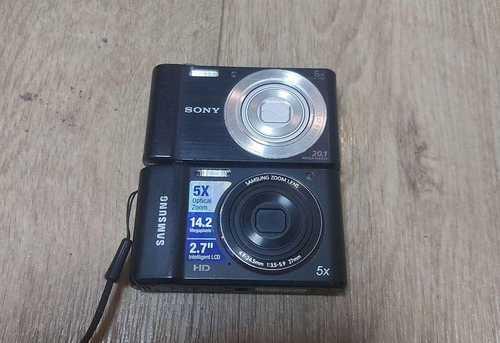 Фотоаппараты sony dsc w810 и samsung es90