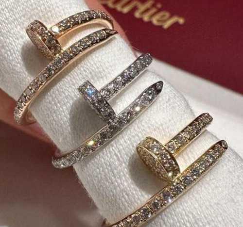 Cartier кольцо гвоздь с бриллиантами