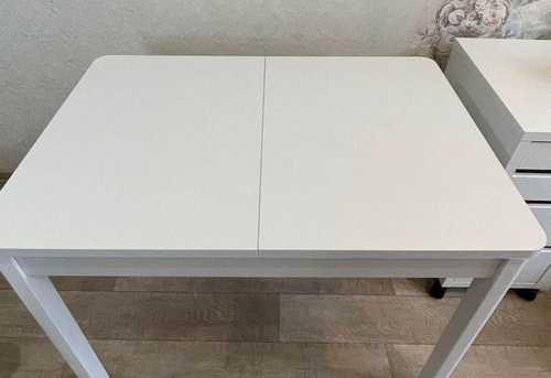 Кухонный стол раскладной белый большой