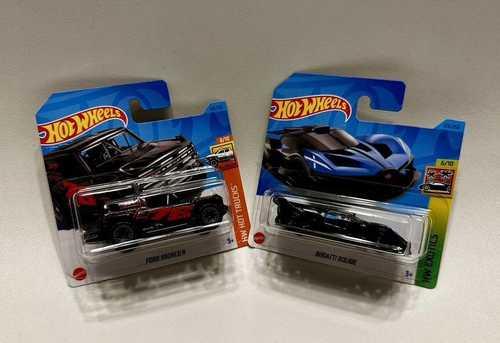 Hot Wheels Bugatti Bolide и Ford Bronco R