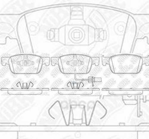 Колодки передние audi A4(B9) 2015- nibk PN0732W