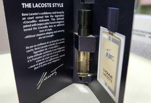 Мужские духи Lacoste L'homme (M) edT 1,5 ml. опт