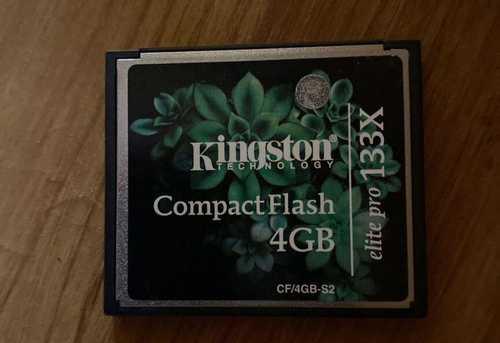 Продам карту памяти Compact Flash 4gb Kingston