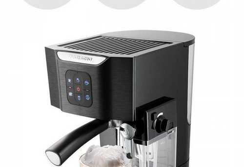 Рожковая кофеварка redmond RCM-1511, черный, хром