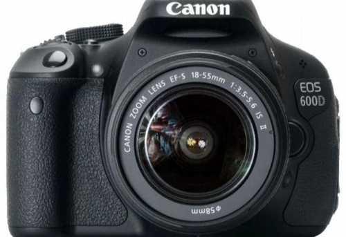 Зеркальная фотокамера Canon EOS 600DKit+2объектива