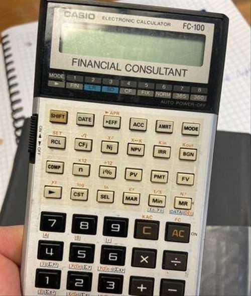 Финансовый калькулятор Casio FC-100
