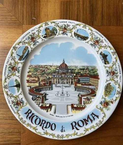 Настенная тарелка Италия
