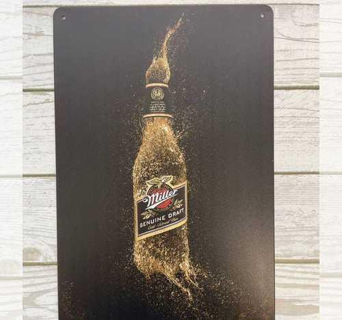 Декор на стену табличка Miller Beer пиво