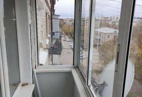 Остекление балкона (комплект окон б/у)