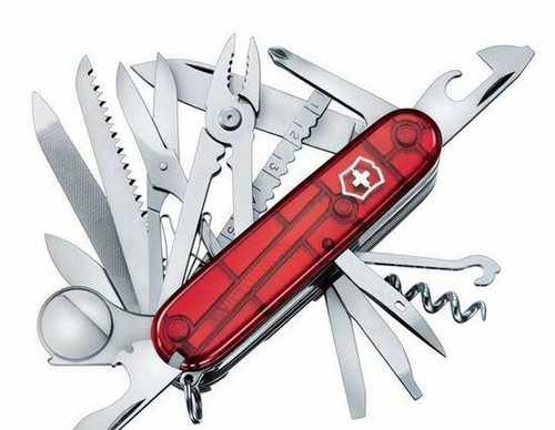 Нож Victorinox SwissChamp Translucent Red 1.6795.T