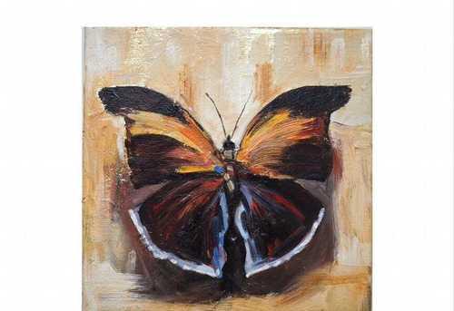 Картина маслом на холсте бабочка