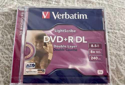 Диск Болванка Verbatim DVD+R DL 8.5GB LightScrible