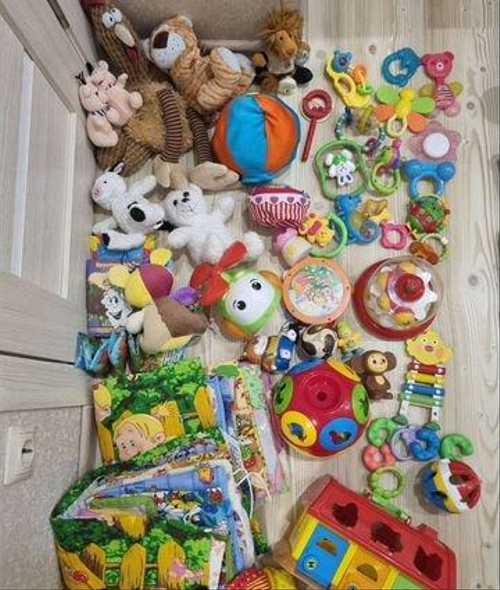 Детские игрушки пакетом (коврики, горка, ходунки)