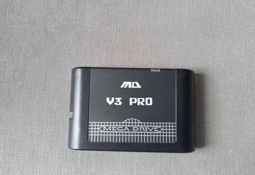 MD v3 PRO Флэш картридж для sega