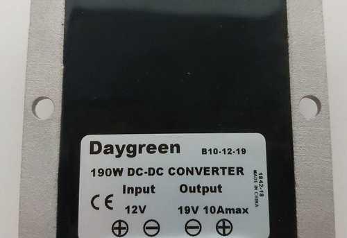 DC DC конвертер преобразователь из 12 в 19 вольт