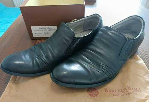 Туфли мужские 45р. кожаные Barcelo