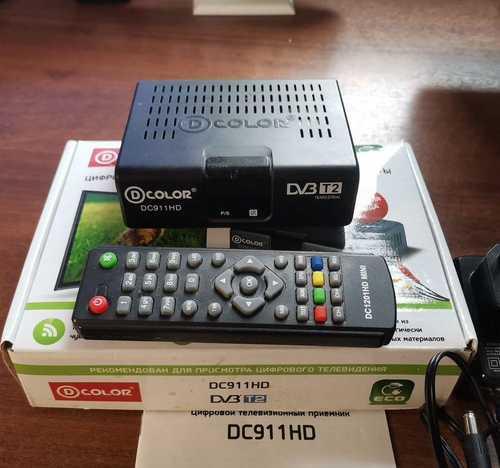 Цифровая тв приставка dvb-t2 D-Color DC911HD Рабоч