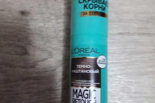 Спрей тонирующий Loreal magic retouch темно-каштан