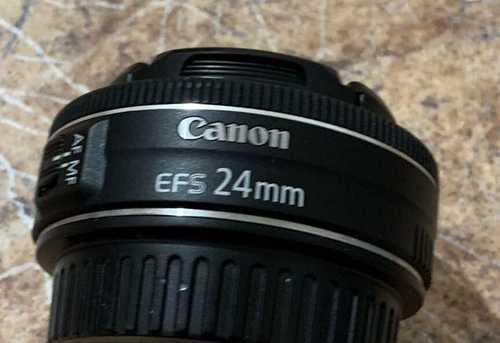 Объектив Canon EF-S 24/2,8 STM