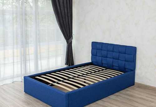 Кровать 120х200 синяя рогожка Прованс