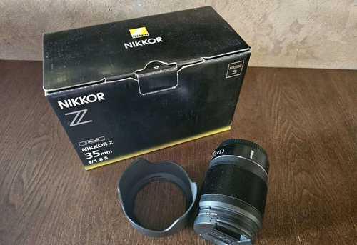 Объектив Nikon Nikkor Z 35 f/1.8 s