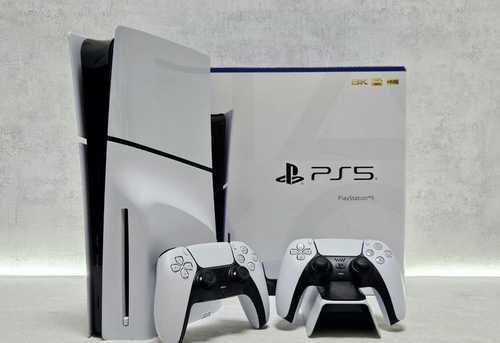 Sony PlayStation 5 Slim Blu-Ray, 2 геймпада + Игры