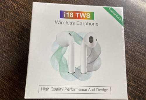 Новые беспроводные наушники i18 TWS