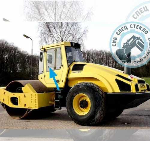 Стекло дверное левое распашное на Bomag Bw 219D